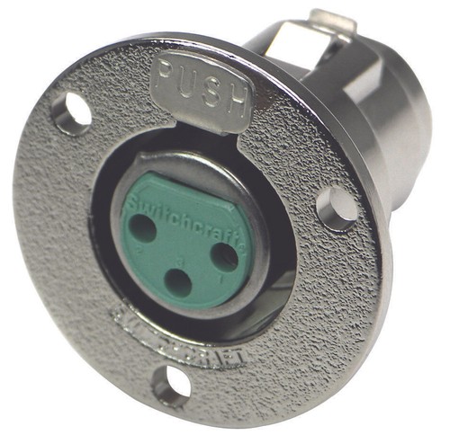1PC SWITCHCRAFT/CONXALL - C3F - XLR Connector, 3 Contacts, Jack, Panel ...