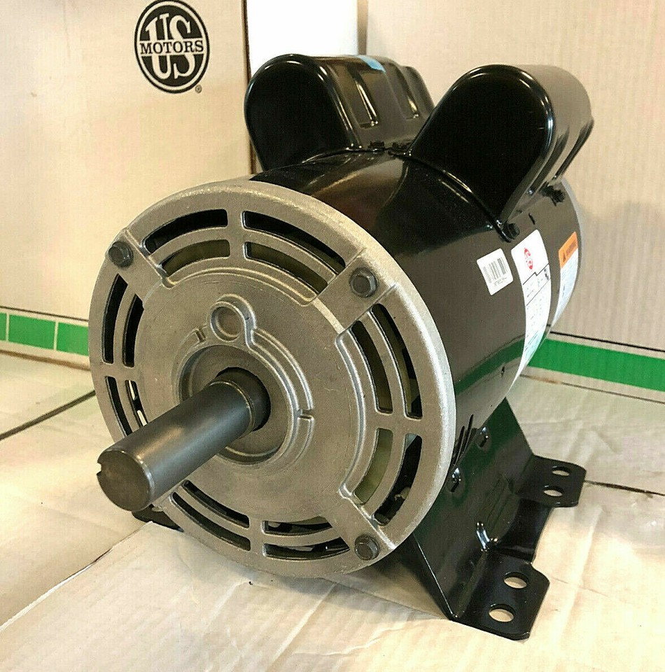 Z-D26719 Air Compressor Motor 230V 3450 Rpm, 1 Phase, 5HP, 184 FR, 7/8 ...