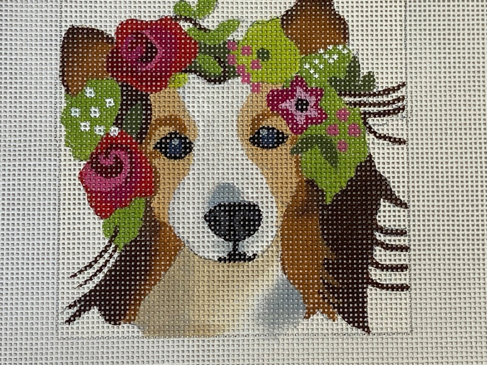 Melissa Prince Collie Sheltie D-03 Hand Painted HP Needlepoint Canvas ...