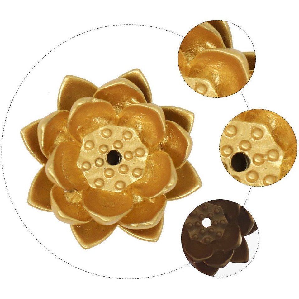 1 Pc Mini Incense Furnace Lotus Shape Incense Burner Censer Adornment ...