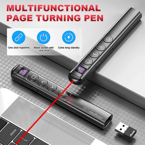 Wireless Presenter Laser Pointer PPT Remote Control Pen Powerpoint ...