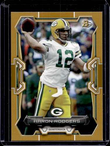 2015 Bowman Aaron Rodgers Veterans Gold #/75 Packers | eBay