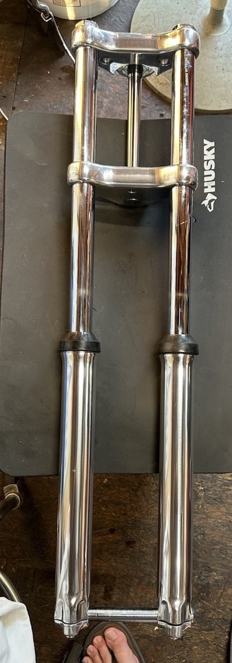 Harley-Davidson Ultra Narrow 35mm Chopper Shaved Forks Front End no ...