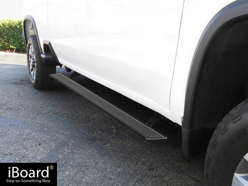 APS iBoard Power Side Steps Fit 22-25 Chevy Silverado GMC Sierra Crew ...
