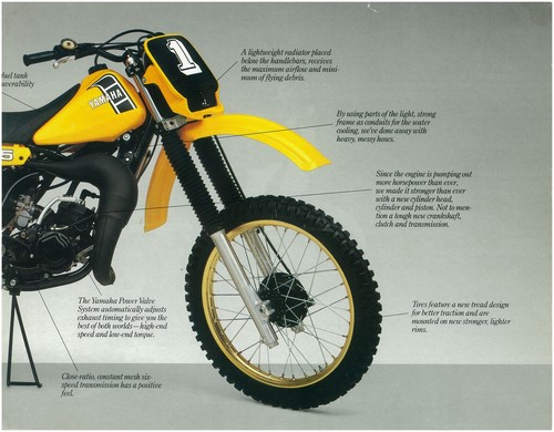 YAMAHA Brochure YZ125 YZ125J 1982 VMX Sales Catalog REPRO | eBay