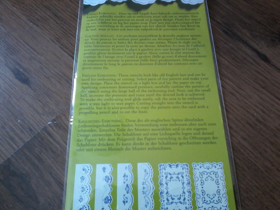 CUTTING DIES FOR SCRAPBOOKING (EMBOSSING /CUTTING ) NEW (J187) ENGLISH ...