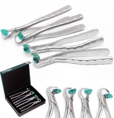 Dental Extraction Forceps Molar Atraumatic Tooth Extraction Kit Dental ...