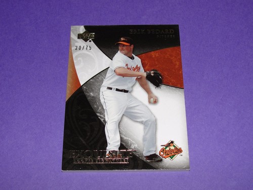 2007 Exquisite ERIK BEDARD #55 Rookie Gold Variant/75 Baltimore ORIOLES ...