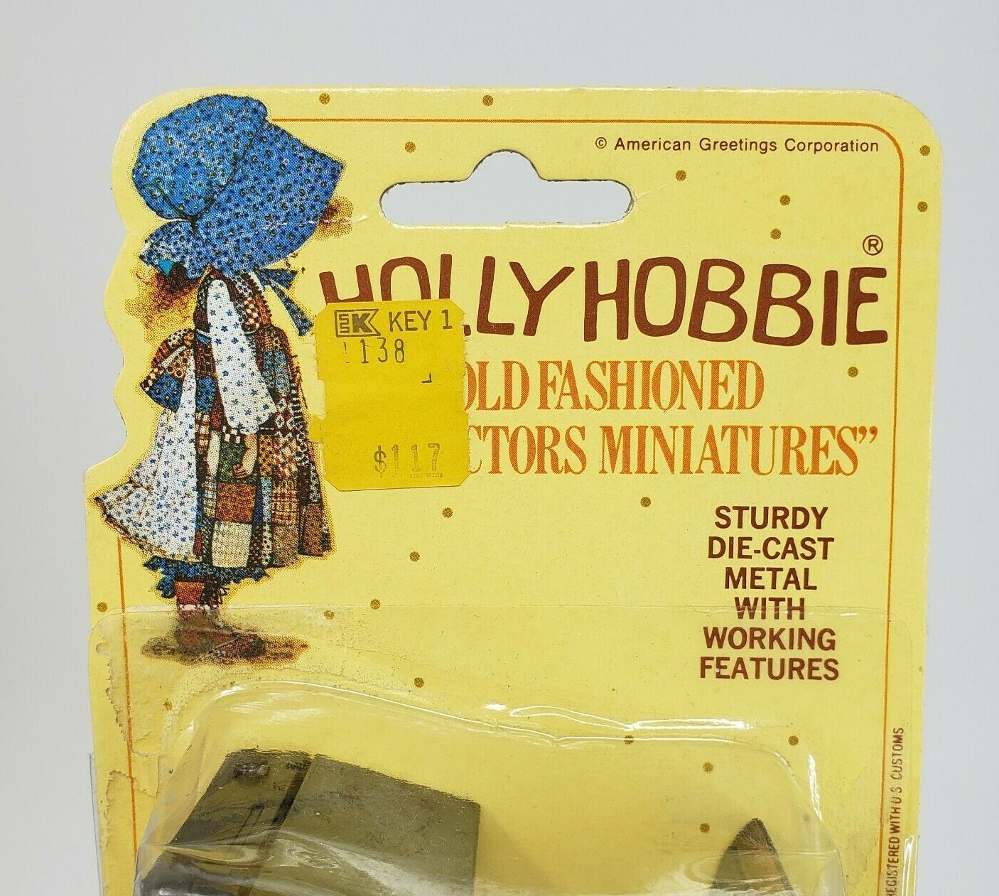 VINTAGE HOLLY HOBBIE METAL DIE-CAST COLLECTORS MINIATURES SCHOOL DESK ...