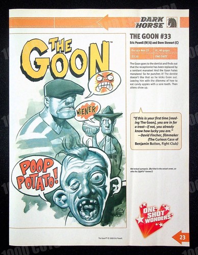The Goon Dark Horse Comics 2009 Trade Print Magazine Ad Poster ADVERT ...