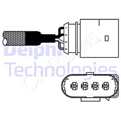 DELPHI Lambda Sensor For VW SKODA AUDI Bora Golf Mk4 Lupo Polo A3 ...