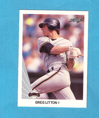 1990 Leaf Baseball card #331 Greg Litton Giants | eBay