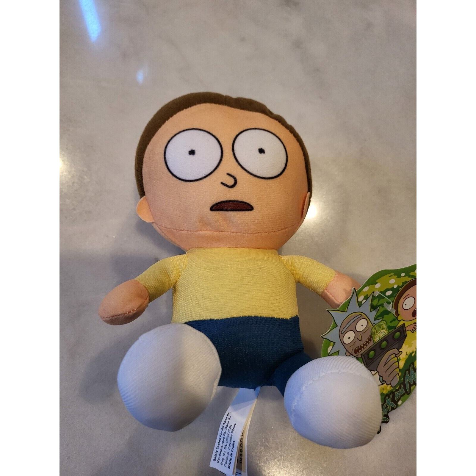 RARE Rick and Morty Toy Factory Adult Swim NEW Plush Stuffed Doll 7" Morty