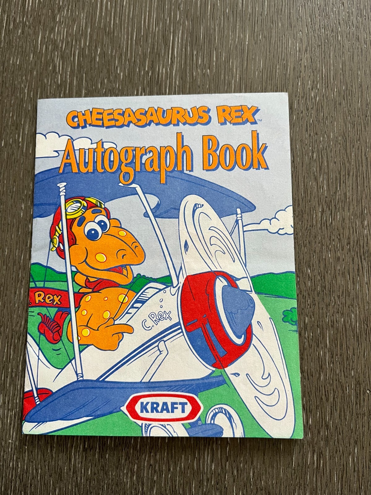 Vintage 90s Kraft Macaroni & Cheese CHEESASAURUS REX Airshow Autograph ...