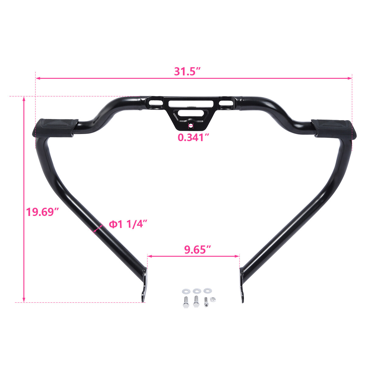 Mustache Engine Guard Crash Bar Fit For Harley Fat Boy Softail Slim ...