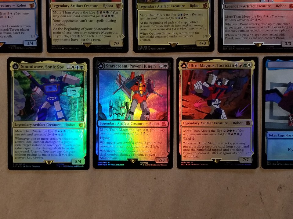 MTG BRO BOT Transformers 15 Card FOIL Set w/ Ravage & Laserbeak Token ...