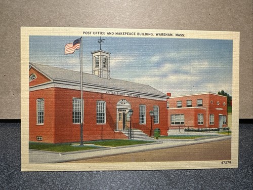 Post Office, And Makepeace Building Wareham, Massachusetts Postcard | eBay