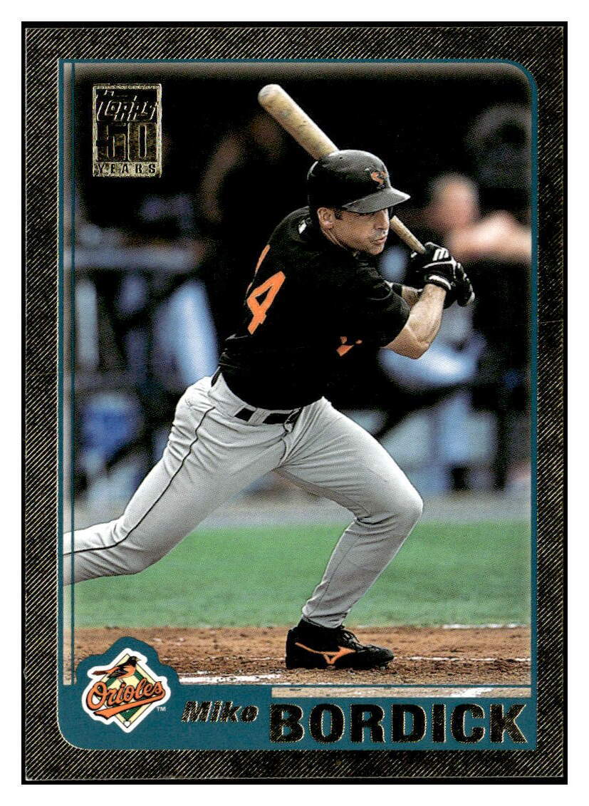 Mike Bordick 2001 Topps Traded & Rookies T36 SN2001 Gold | eBay