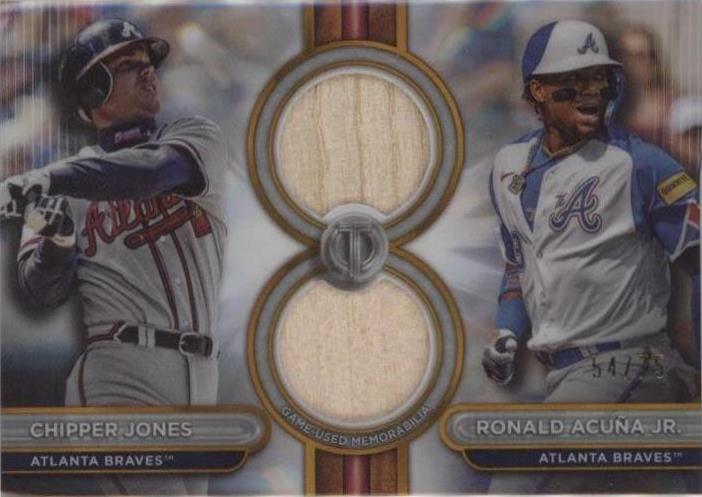 2024 Topps Tribute - Dual Relics Dual Players Ronald Acuña Jr., Chipper ...