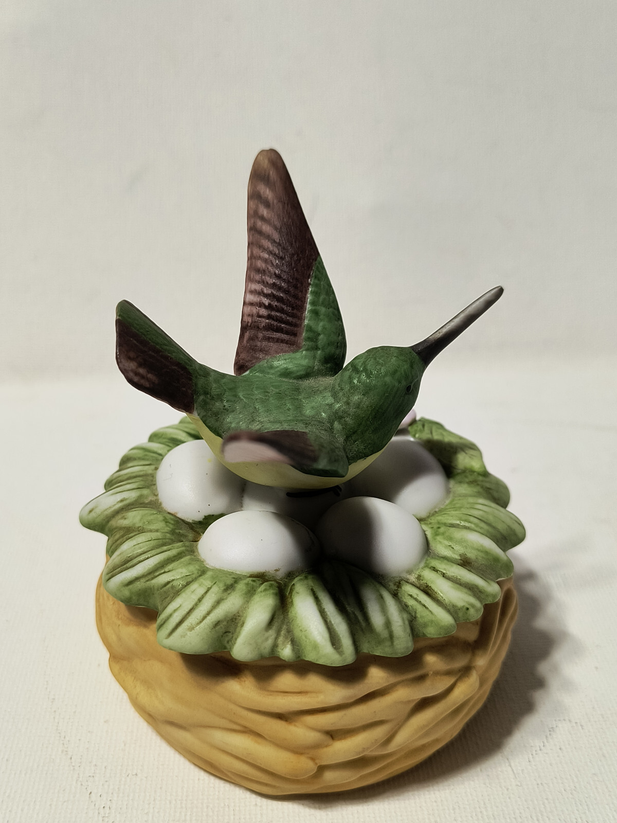 LEFTON Hand Painted 1989 Hummingbird Porcelain Trinket Box TWM 07472 | eBay