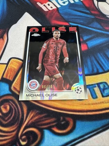 2024-25 Topps Chrome UEFA Michael Olise Black Refractor /10 | eBay