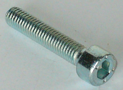 4x VITE UNI 5931 DIN 912 M5 x 25 mm CILINDRICA BRUGOLA ACCIAIO ZINCATO ...