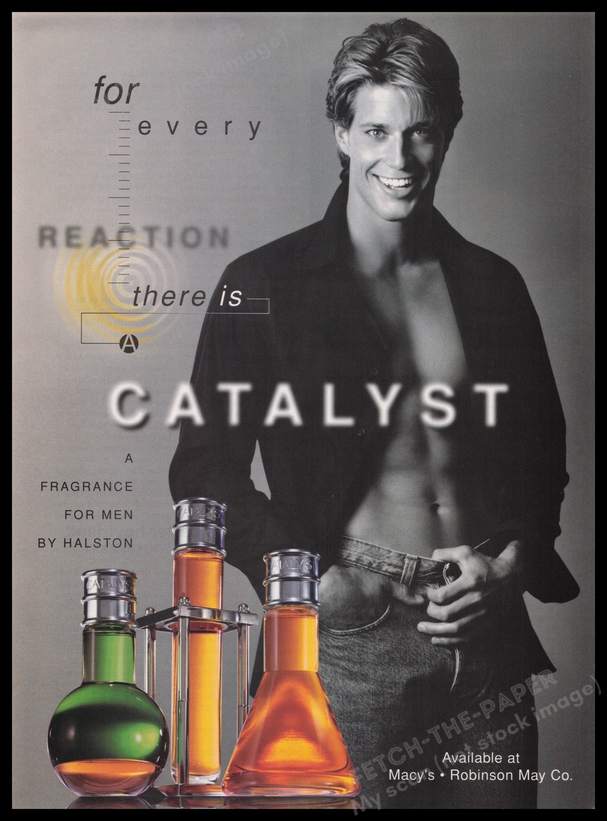 Catalyst Cologne for Men 1990s Print Advertisement Ad 1997 Sexy Male ...