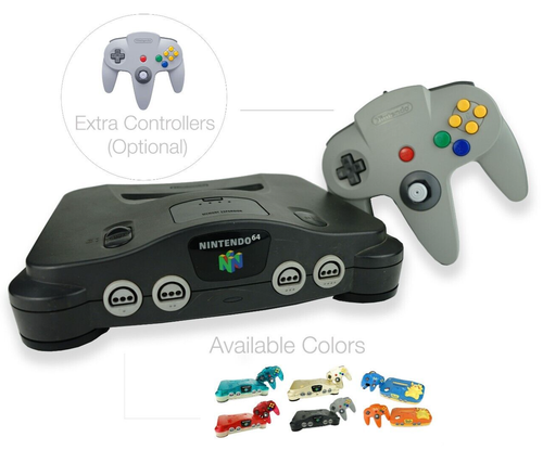 Nintendo 64 N64 Console | Original Controllers + Cords | Plays US Games ...