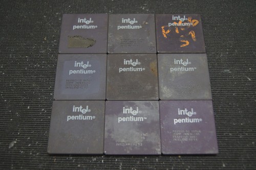( 9 ) HIGH YIELD INTEL PENTIUM CERAMIC CPUs For Gold Recovery FREE ...