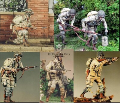1/35 Scale Resin DIY Model Assembly kit WWII soldiers 6 people ...