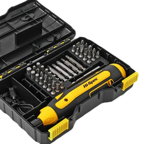 44pcs Rechargeable 4V Cordless Screwdriver Set - 41pcs Bits, USB Charging Cable | eBay