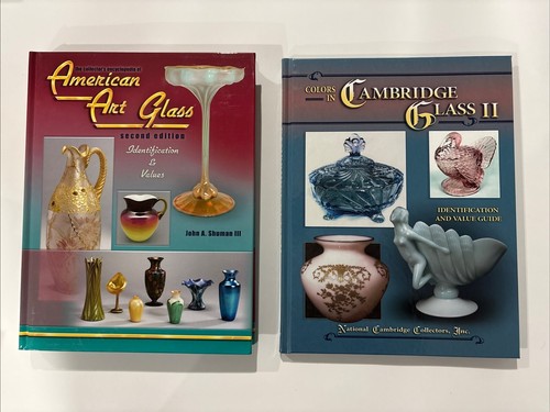 Glass Identification & Values Book Lot: American Art Glass + Cambridge ...