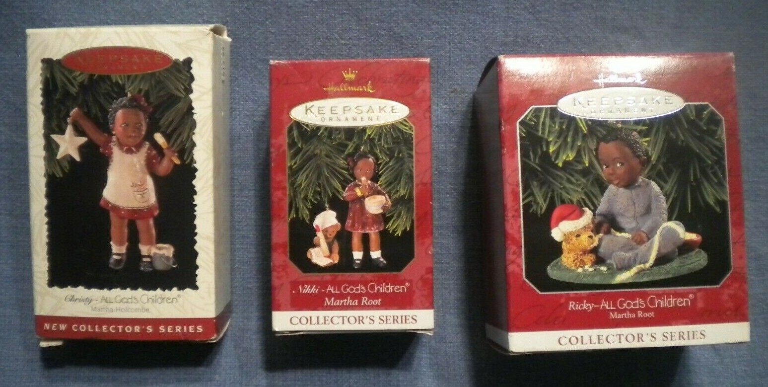 Lot of 3 Hallmark Keepsake Ornaments: All God's Children by Martha Root ...