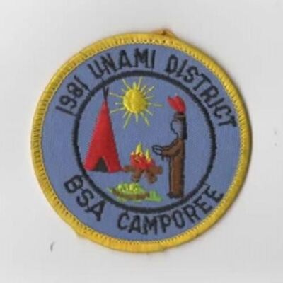 1981 BSA Camporee Unami District YEL Bdr. [AR-917] | eBay