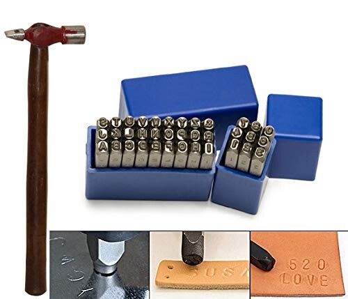 1/4" (6.35MM) Steel Die Metal Stamping kit Punch Tool Number Letter ...