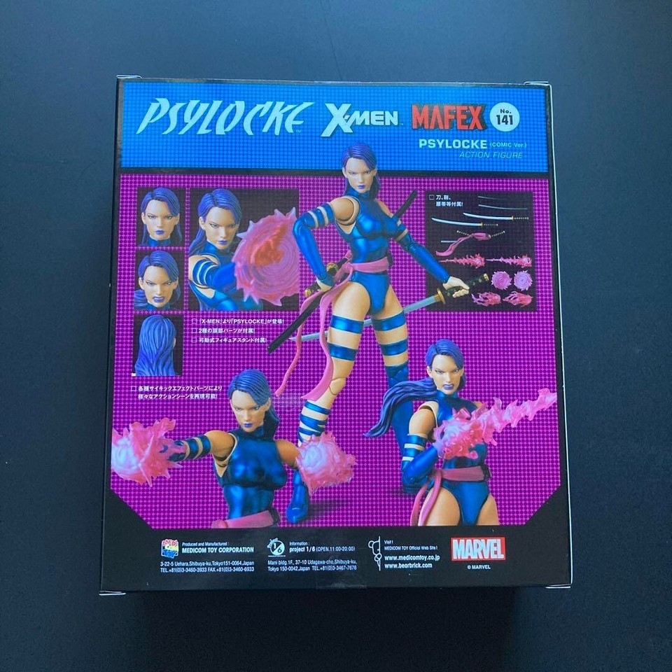 Medicom Toy Mafex No.141 Marvel X-men Psylocke Comic Ver. Action Figure ...