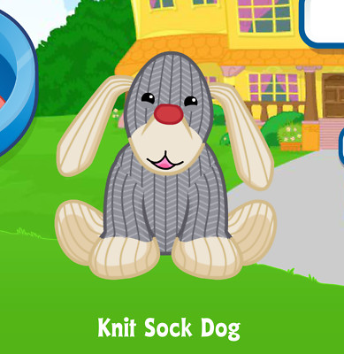 Webkinz Knit Sock Dog Virtual PET Adoption Code Only Messaged Webkinz ...