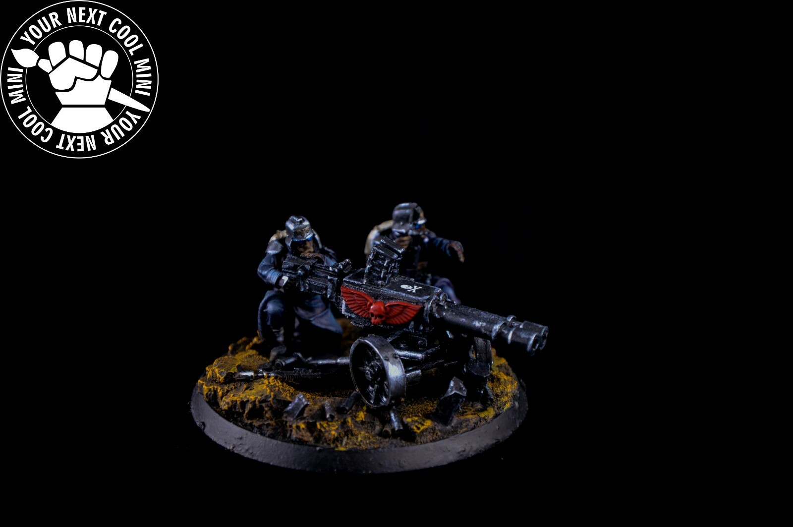 CUSTOM ORDER Warhammer 40k. Death Korps of Krieg Heavy Stubber Team pro ...