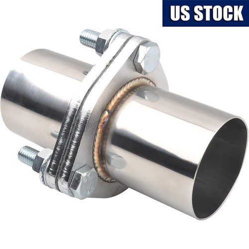 3 BOLTS 3" OD Universal Quick Fix Exhaust Triangle Flange Repair Pipe ...