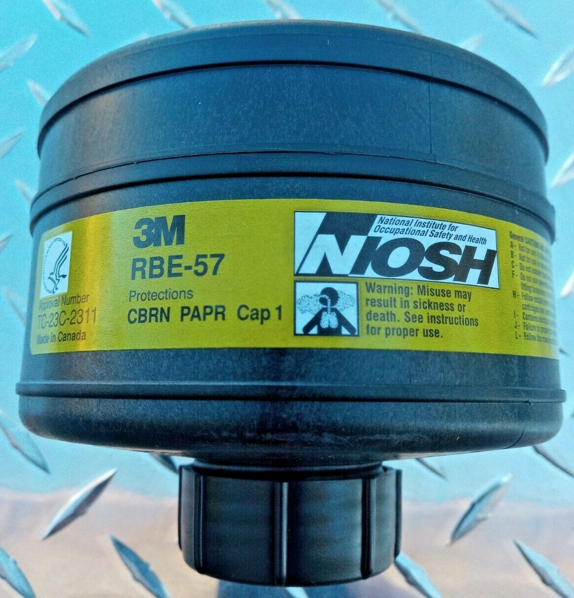 CBRN High Efficiency Filter Cartridge 3M RBE-57 70-0712-8776-0 Factory ...