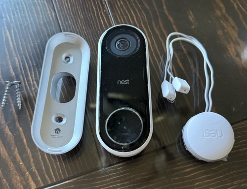 Google Nest Hello Smart Wired Video Surveillance Security Doorbell ...