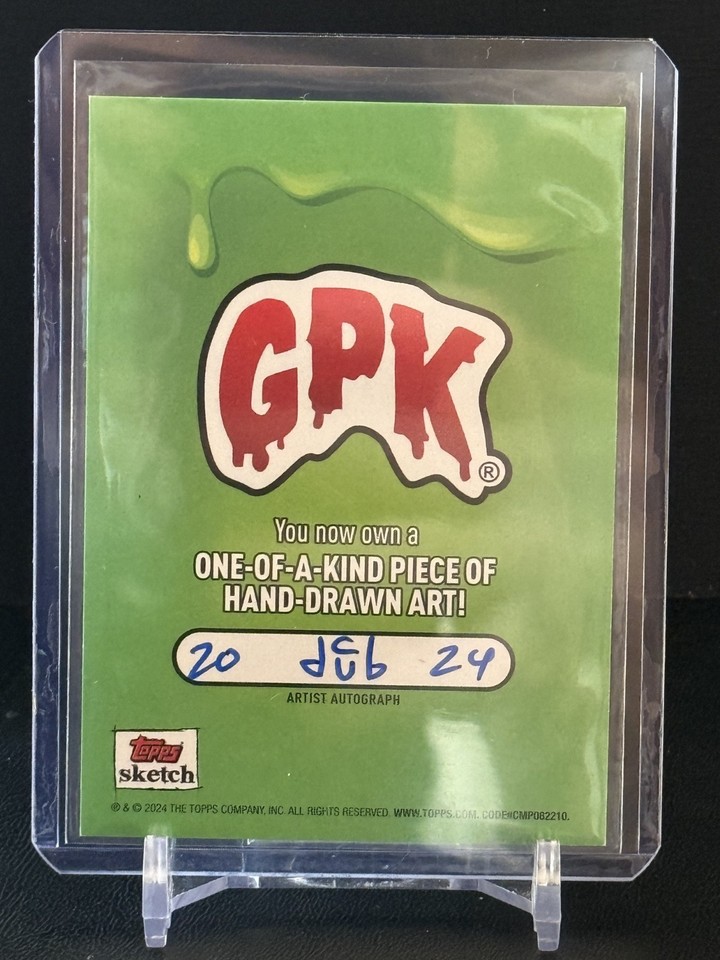 Garbage Pail Kids 40th Anniversary Adam Bomb Dead Ted Mash-up Sketch ...