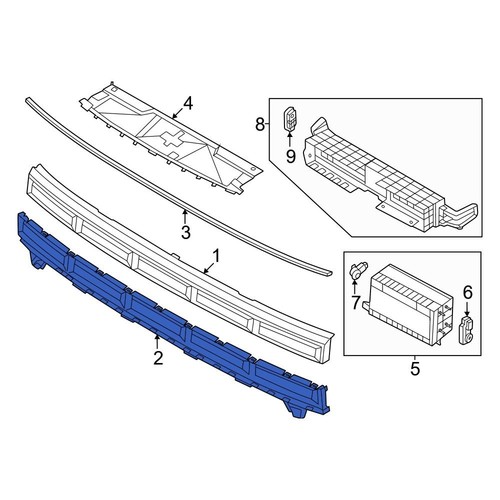 For Hyundai Santa Fe 2024 Hyundai 86531R6000CA Front Lower Grille | eBay