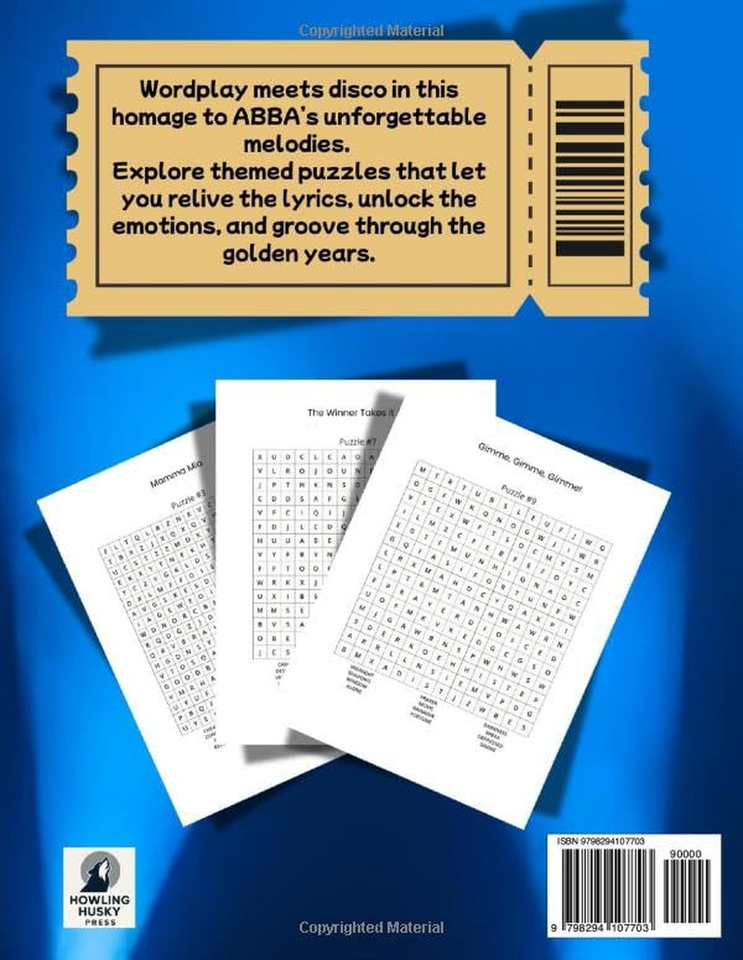 Dancing Words: the ABBA Fan’S Ultimate Word Search Book: 85 Puzzles ...