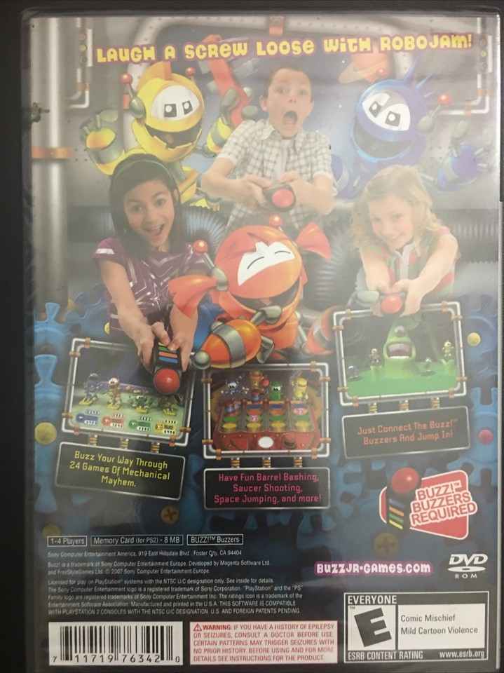 NEW - Buzz Jr: Robo Jam Stand Alone For PlayStation 2 PS2 Puzzle | eBay