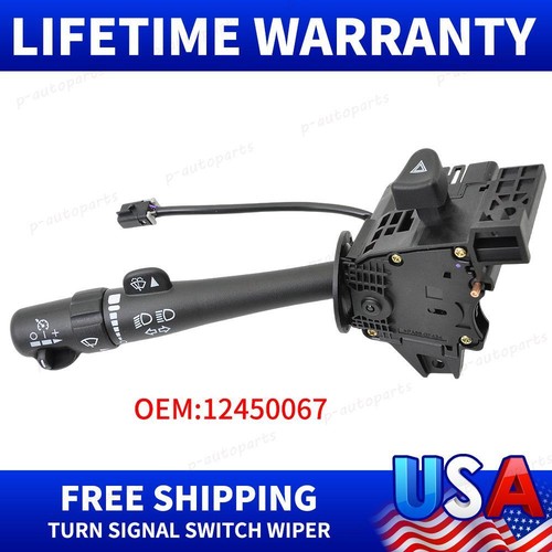 12450067 Turn Signal Multi-Function Switch with Cruise Control For GMC ...