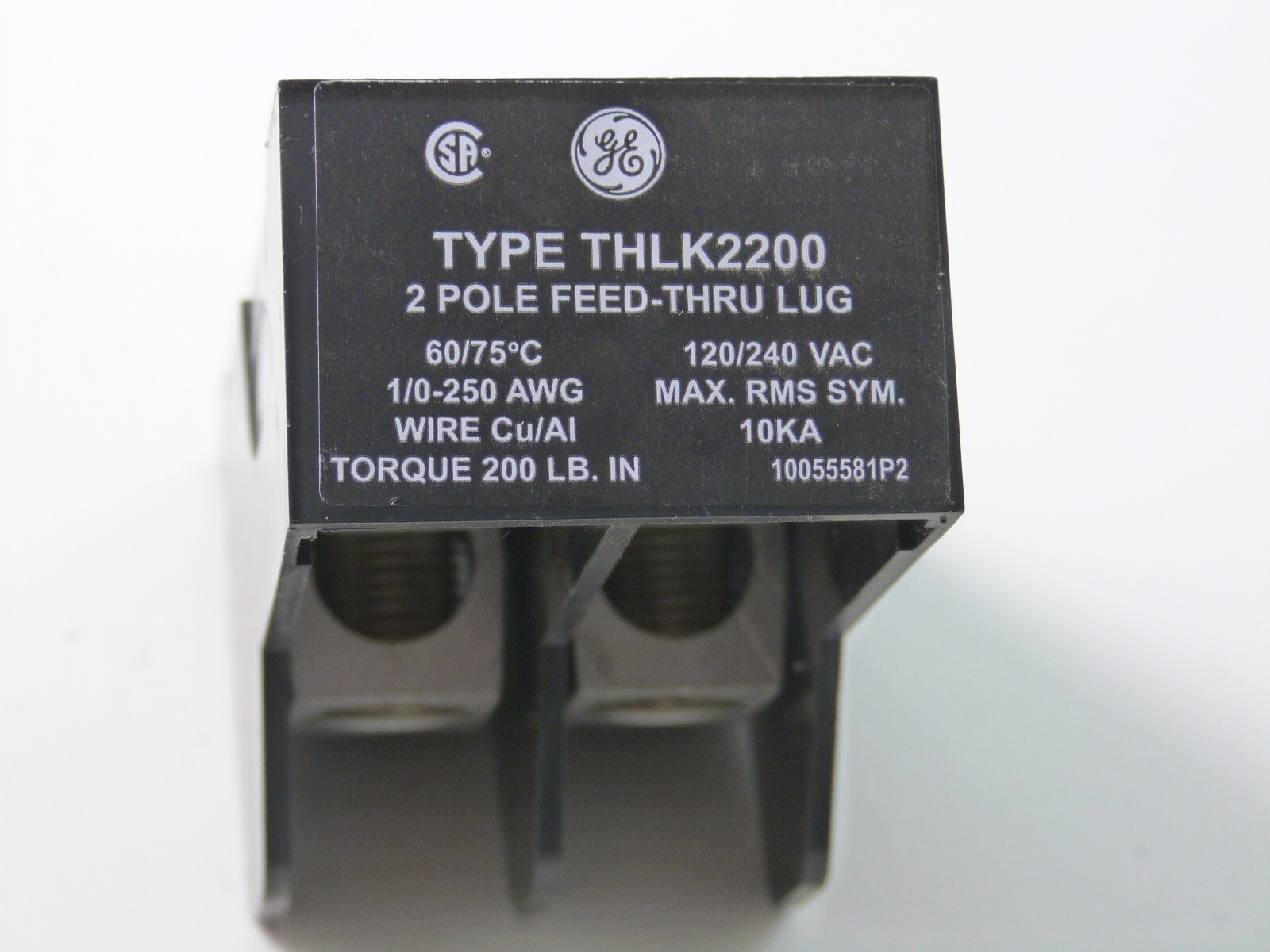GE THLK2200 2 Pole 120/240V Feed-Thru Lug 1/0-250 AWG NEW No Box | eBay