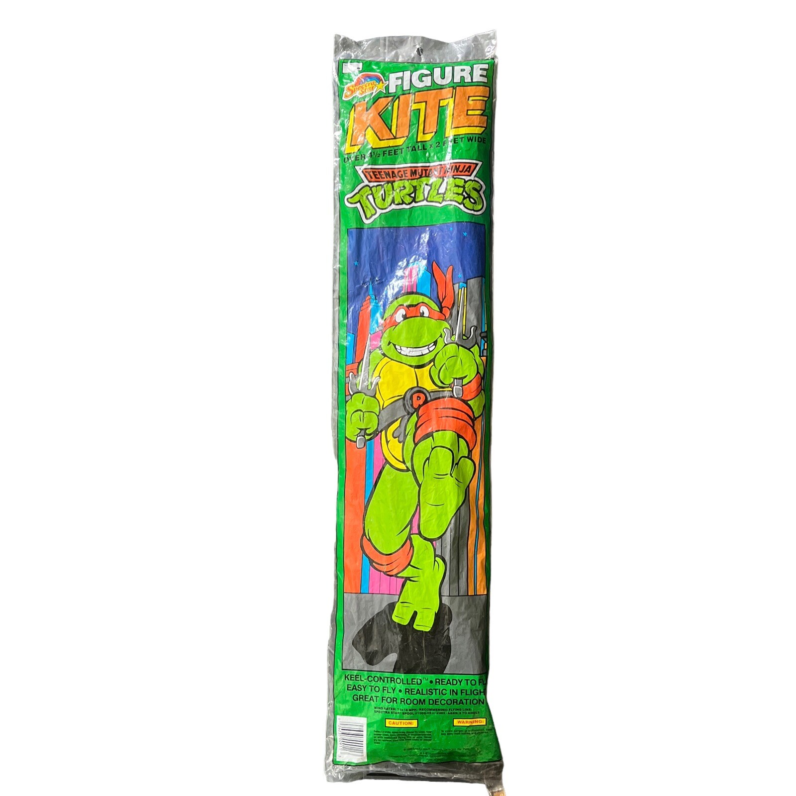 Spectra Star Figure Kite TMNJ Raphael Teenage Mutant Ninja Turtles 1989 ...