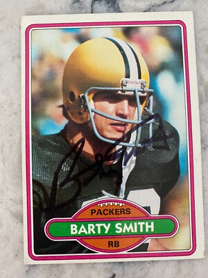 Barty Smith signed GREEN BAY PACKERS card 1980 TOPPS | eBay