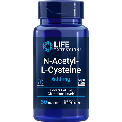Life Extension N-Acetyl-L-Cysteine (NAC) 600mg, 60 Capsules | eBay